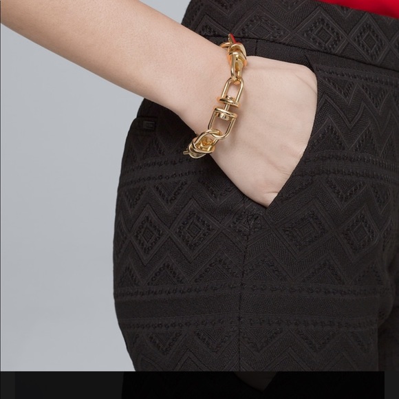 Ann Taylor | Jewelry | Whbm Link And Bolt Goggle Bracelet | Poshmark